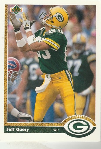 FREE SHIPPING-MINT-1991 Upper Deck #584 Jeff Query Packers PLUS BONUS ...