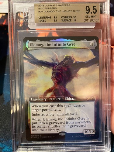 MTG Ultimate Masters Box Toppers Ulamog the Infinite Gyre Foil BGS 9.5Q ...
