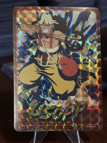 One Piece Holographic Trading Card Sticker Usopp | eBay