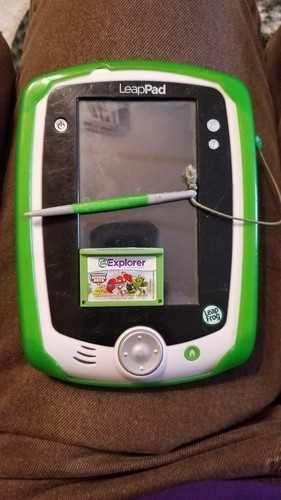 LeapFrog LeapPad 2 Explorer Green Tablet: 1 Game Transformers No Cords ...