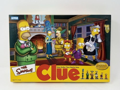 The Simpsons Clue Board Game 2nd Edition 2002 Parker Brothers Missing ...