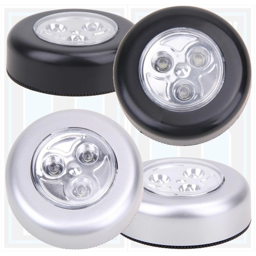 STICK N CLICK LED SELF ADHESIVE LIGHT BATTERY OPERATED PUSH ON OFF ...