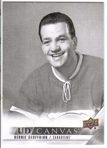 2022-23 Upper Deck Series 2 Retired Stars Black & White Canvas Bernie ...