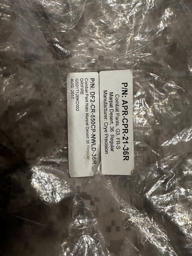 Crye Precision DRIFIRE Combat Pant G3, USMC Desert MARPAT, sz: 36 Reg ...