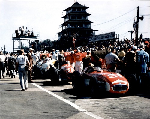 1954 Indy 500 race Line up Bill Homeier (row 6) Racing Photo 8X10 Print ...