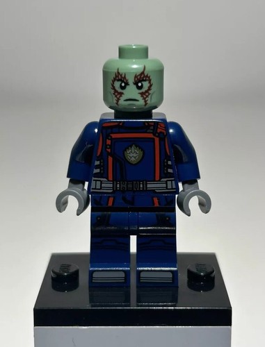 LEGO Drax Minifigure 76255 Classic Blue Suit Marvel Guardians Of The ...