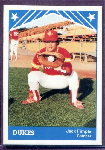 JACK FIMPLE ~ 1983 Albuquerque Dukes TCMA Minor League Baseball #11 ...