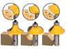 9/16" 3 Bit Edge Forming Router Bit Set - 1/2" Shank - Yonico 13322 ...