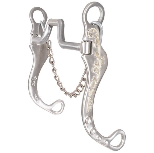 Classic Equine Les Vogt Roper Swivel Port Bit With Hinged Cheeks Null ...
