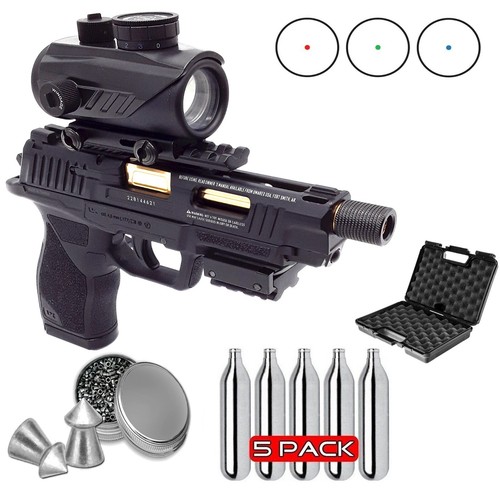 Umarex SA10 Air Pistol .177 Cal w/ Red Dot Sight, Pellet & CO2 Bundle ...