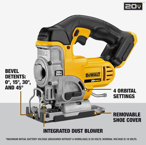 New DEWALT 20V MAX Cordless JigSaw DCS331B - bare tool | eBay