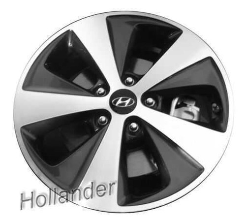 Wheel 17x6.5 Alloy 5 Slot MACHINED GREY Fits 11-14 Hyundai Sonata HOLL ...