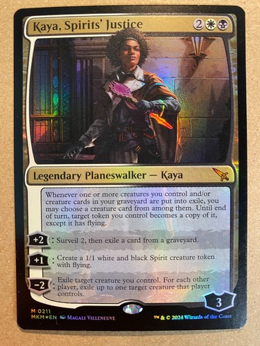 MTG 1x FOIL Kaya, Spirits' Justice Murders of Karlov Manor Magic ...
