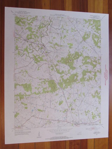 Gracey Kentucky 1954 Original Vintage USGS Topo Map | eBay
