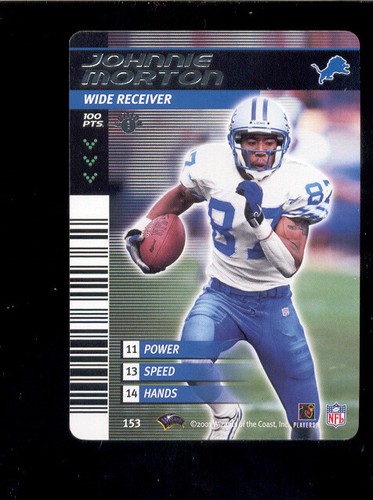 2002 NFL Showdown JOHNNIE MORTON Detroit Lions Card | eBay