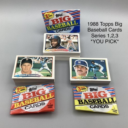 1988 Topps Big Baseball Cards Series 1, 2, 3 -You Pick, Complete Your ...