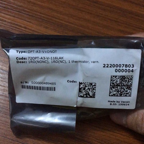 Vacon OPT A3 V DNOT ( OPT-A3-V+DONT ) | eBay