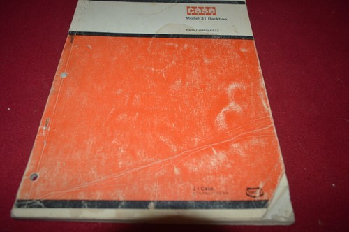 Case Tractor 31 Backhoe Book Manual AMIL15 | eBay