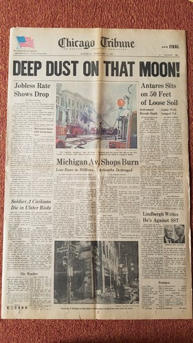 DEEP DUST ON THAT MOON!(Apollo 14), newspaper, February 6, 1971 | eBay