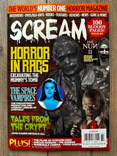 SCREAM Horror Mag Sept Oct 2023 HORROR RAGS Films Stephen King TALES ...
