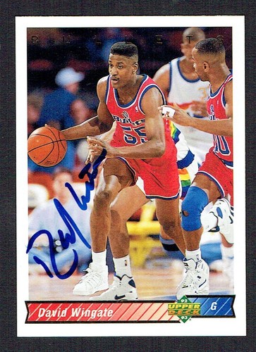 David Wingate #303 signed autograph 1992-93 Upper Deck Basketball ...