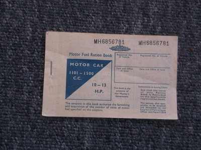 Motor Fuel Ration Book for sale | eBay