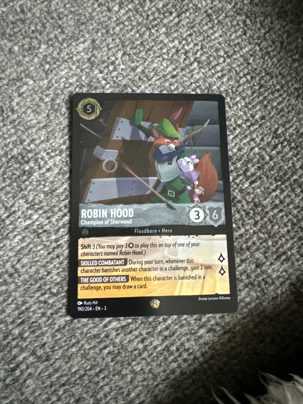 Robin Hood - Champion of Sherwood 2024 Into the Inklands #190/204 Cold ...