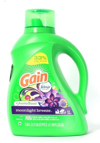 1 Bottle Gain 100 Oz Aroma Boost Febreze Fresh Moonlight Breeze 64 Lds ...