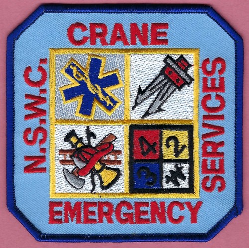 CRANE NAVAL SURFACE WEAPONS CENTER INDIANA BASE FIRE RESCUE PATCH | eBay