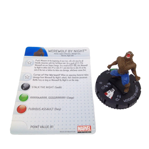 Heroclix Marvel Amazing Spider-Man Werewolf by Night 015 Uncommon | eBay