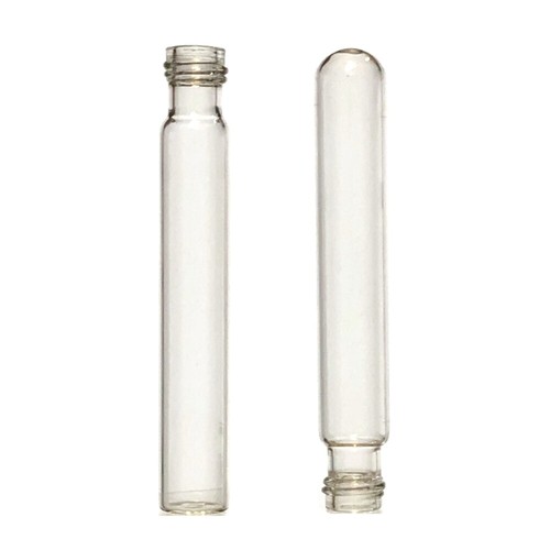 13x100mm Threaded Test Tubes, 7ml, Boro. glass, No caps, Round (Case ...