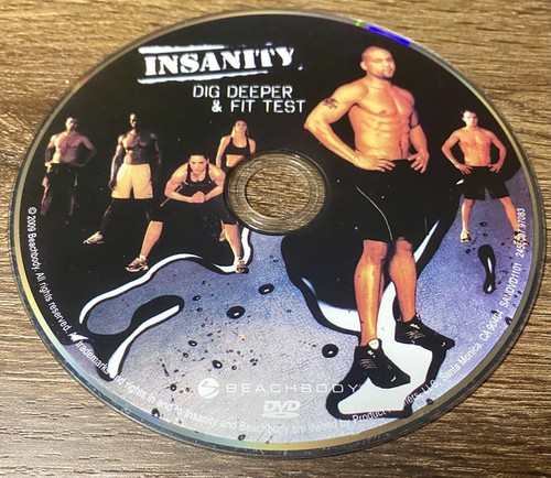 Insanity Dig Deeper & Fit Test DVD Replacement Disc -Shaun T BEACHBODY ...