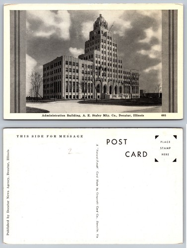 AE Staley Manufacturing Co Administration Building Decatur Illinois IL ...