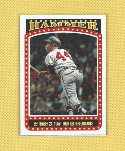 2023 Topps Heritage High Number - The Hammer #TH-4 Hank Aaron | eBay