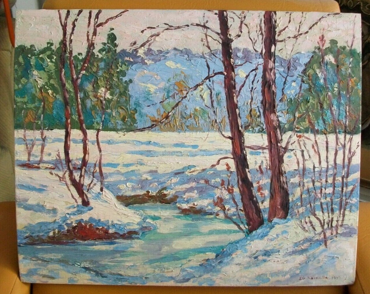 Roland Drouin Artiste Peintre - 16 x 20 - Signed, Framed Oil Painting ...