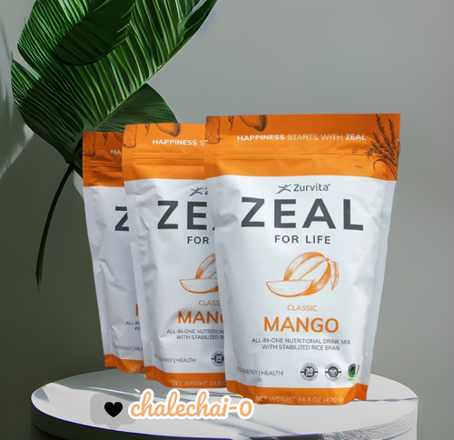 3-Pack Zurvita Zeal 30-Day Wellness Bag, (3 X 420 Grams) CLASSIC MANGO ...