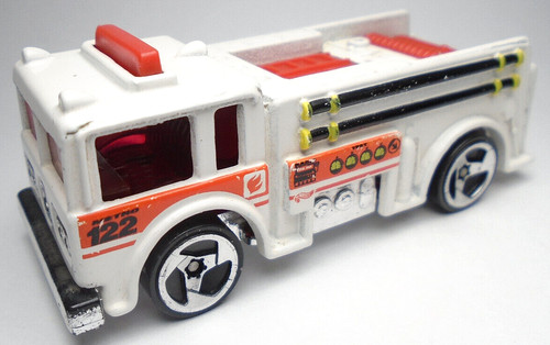 1976 HOT WHEELS FIRE EATER #122 WHITE 1:64 DIECAST 3" FIRE ENGINE TRUCK ...