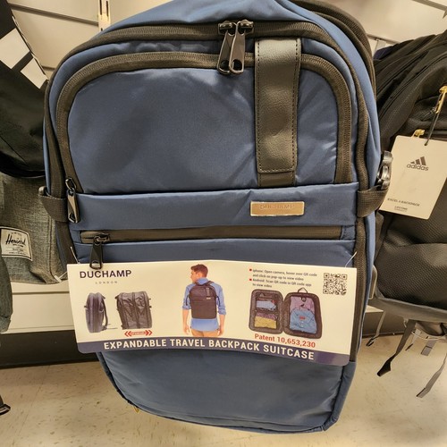 Duchamp Getaway Expandable Travel Carry-On Backpack Suitcase Black ...