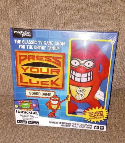Press Your Luck board game Classic TV Game Show with Whammy plush ...