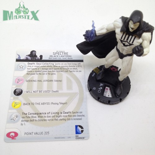 Heroclix War of Light set Spectre (Black Lantern) #050b Super Rare ...
