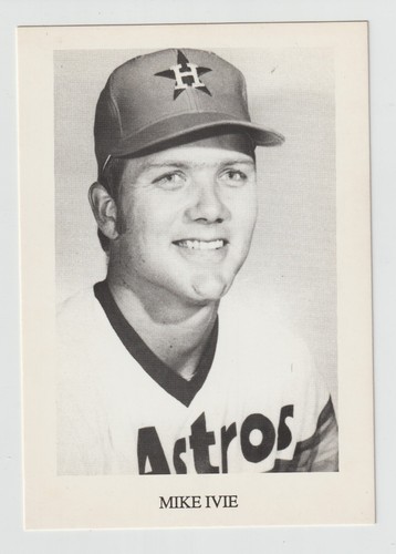 Mike Ivie - 3 1/2 x 5 Card - Houston Astros | eBay