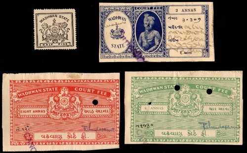 4 WADHWAN (INDIAN STATE) Stamps | eBay