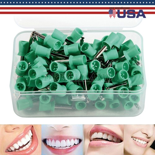 100PCS Dental Prophy Polishing Cups Latch-Type Rubber Cups For Contra ...