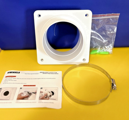 VIWINVELA Dryer Vent Wall Plate Quick Connector Snap to Vent Dryer Dock ...