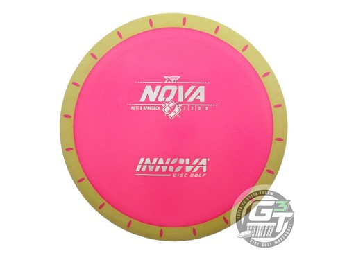 NEW Innova XT Nova 175g Pink Silver Weave Mustard Rim Putter Golf Disc ...