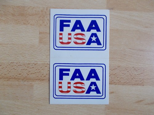 Postcard Of 2 Stickers Faa USA - Federal Aviation Administration | eBay