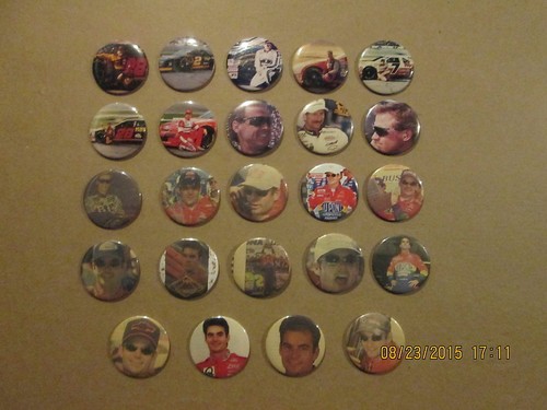 NASCAR Lot of 24 Vintage 3 Inch Racing Pinback Buttons | eBay