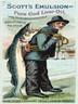 EMULSION DE SCOTT HIGADO BACALAO LIVER COD FISH FISHERMAN VINTAGE ...