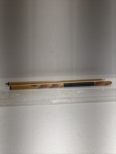 Vintage Budweiser Beer Pool Cue Stick 2-Piece 56.5 “ Gray With Red 14 ...