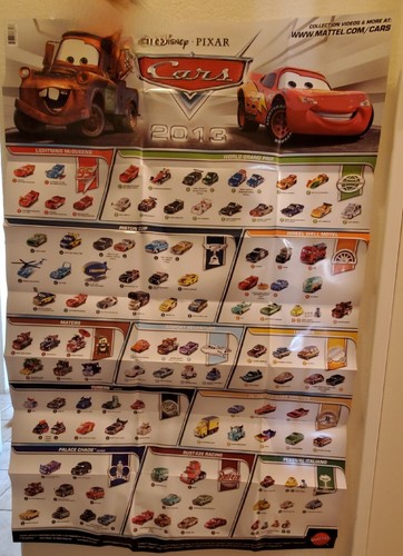 Disney Pixar Cars 2 World Grand Prix 2013 Poster Checklist | eBay